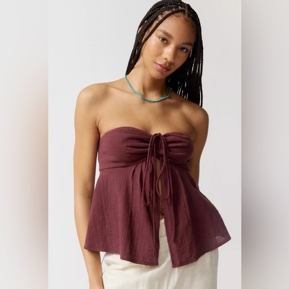 Urban Outfitters | Tops | Uo Ecote Kiki Convertible Flyaway Top | Poshmark
